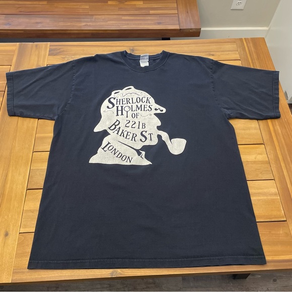Vintage | Shirts | Vintage 9s Sherlock Holmes 22b Baker Street London ...